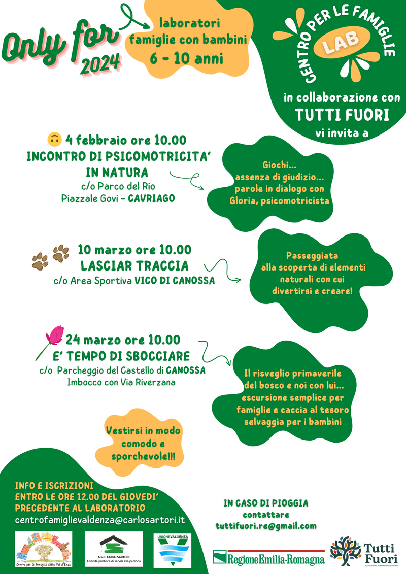 Lab "ONLY FOR" - Unione Val d'Enza